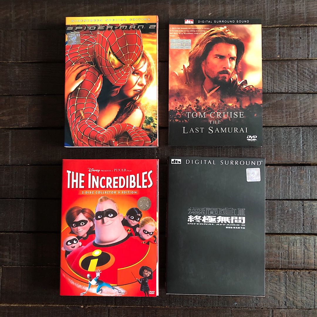 Movie DVD set of 4, Hobbies & Toys, Music & Media, CDs & DVDs on Carousell