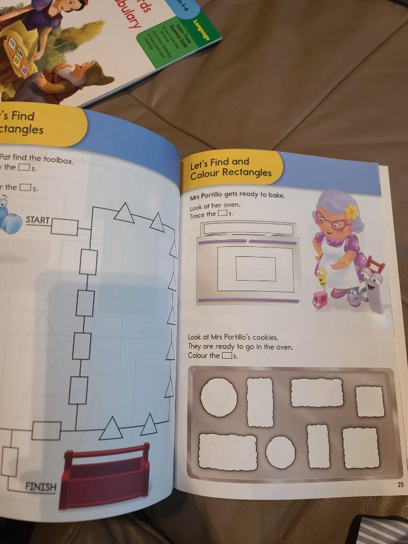 New Disney shapes patterns activities exercise sticker book ...