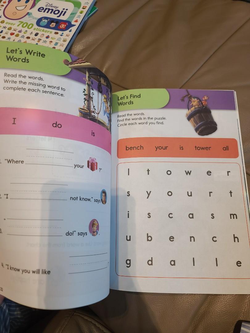 New Disney sight words vocabulary exercise book activities language, 興趣 ...