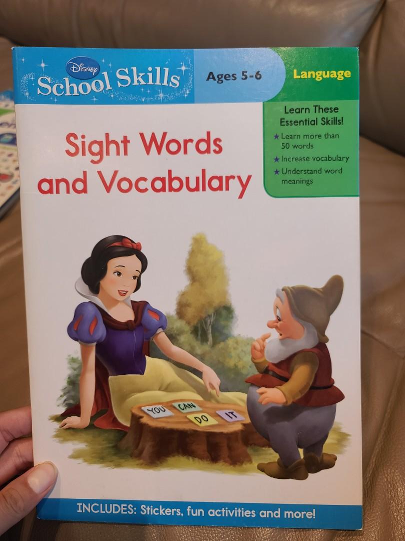 New Disney sight words vocabulary exercise book activities language, 興趣 ...