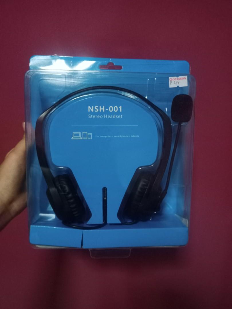 norgicool nsh-001 stereo headset with mic, Audio, Headphones & Headsets ...
