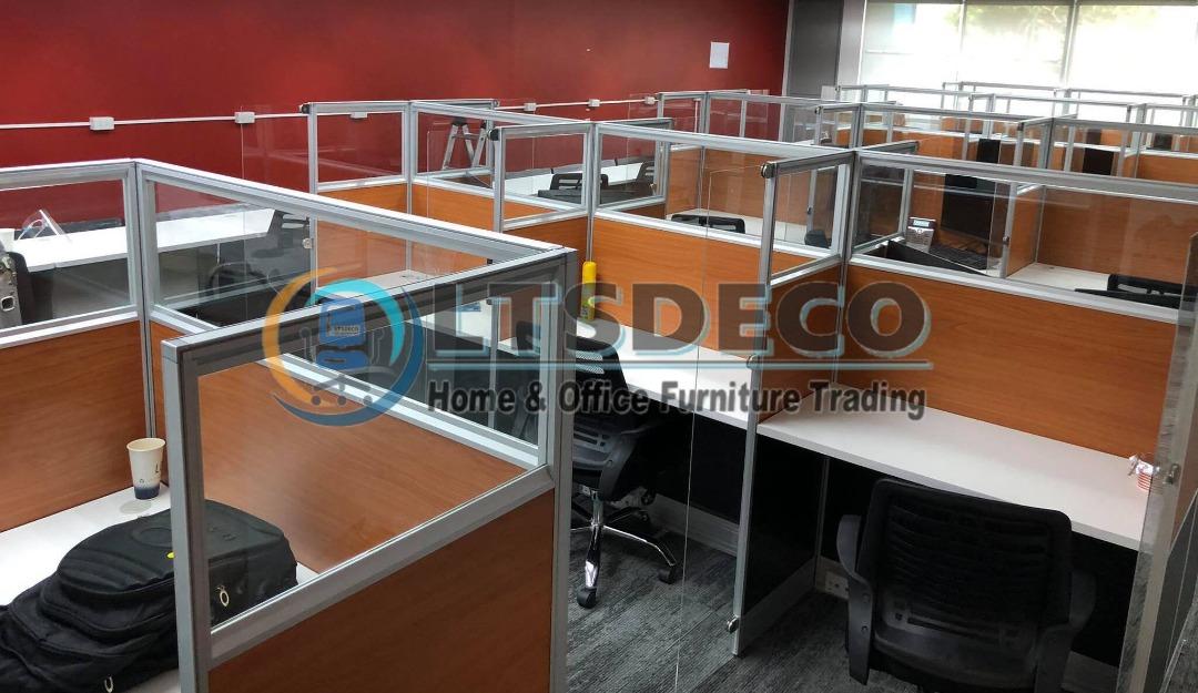 OFFICE PARTITION CALL CENTER TABLE FURNITURE, Furniture & Home Living ...
