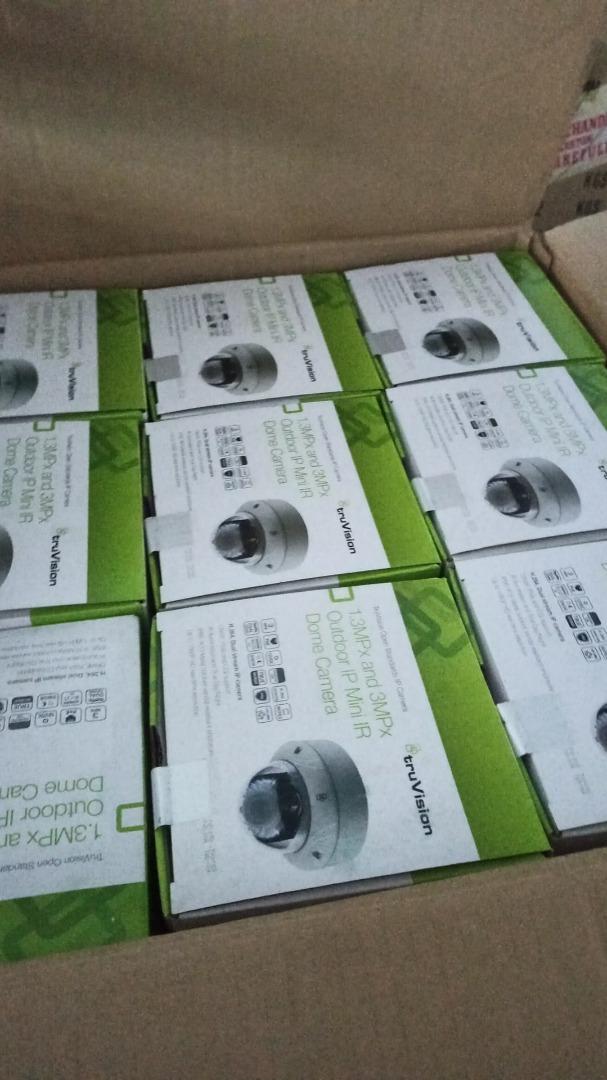 One container lot of GE interlogix truevision CCTV camera DVR/NVR and ...