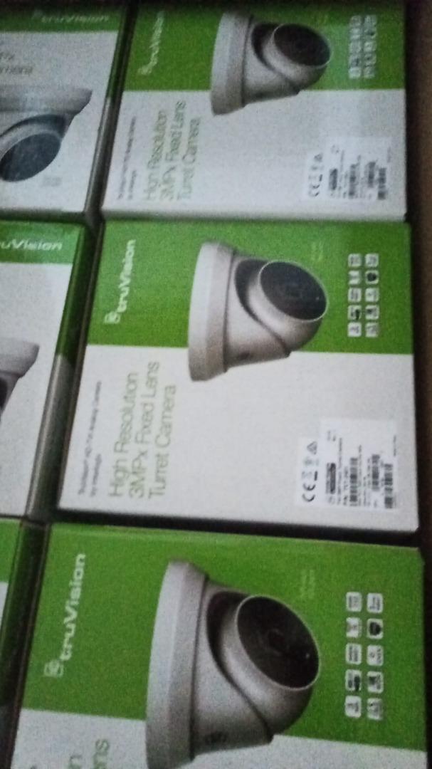 One container lot of GE interlogix truevision CCTV camera DVR/NVR and ...