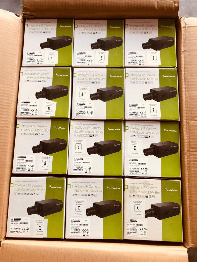 One container lot of GE interlogix truevision CCTV camera DVR/NVR and ...