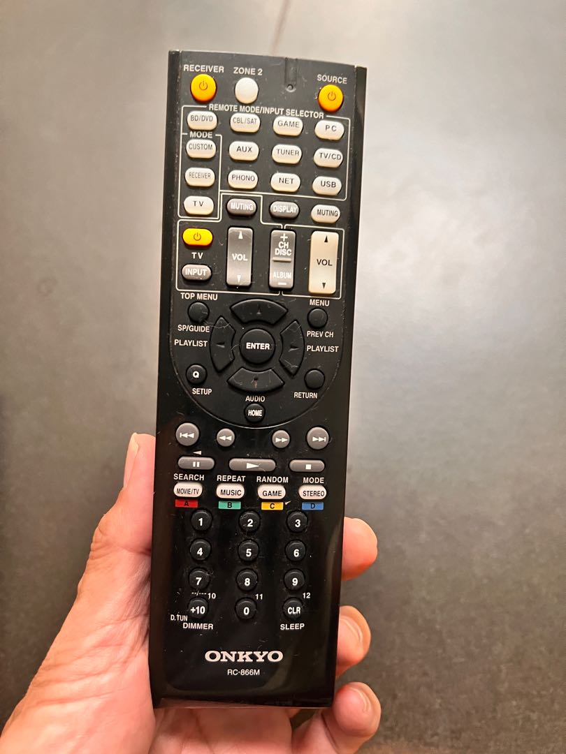 Onkyo amplifier remote control, Audio, Other Audio Equipment on Carousell