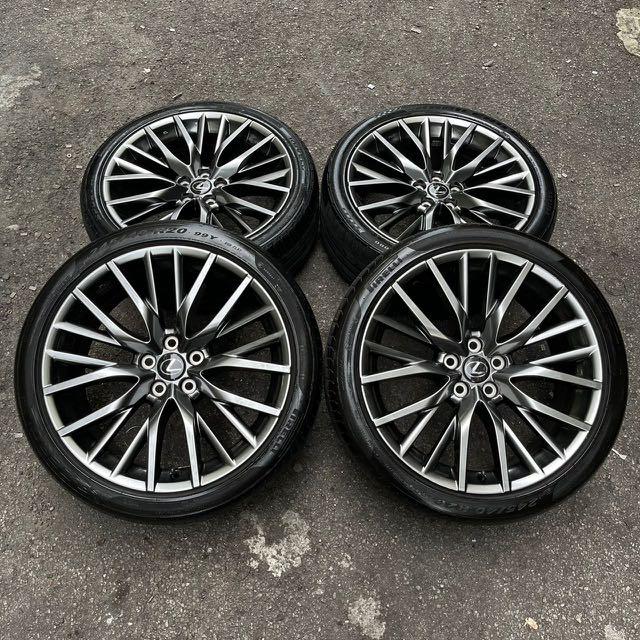 original 20 inch lexus sports rim tyre 70% for alphard, Auto ...