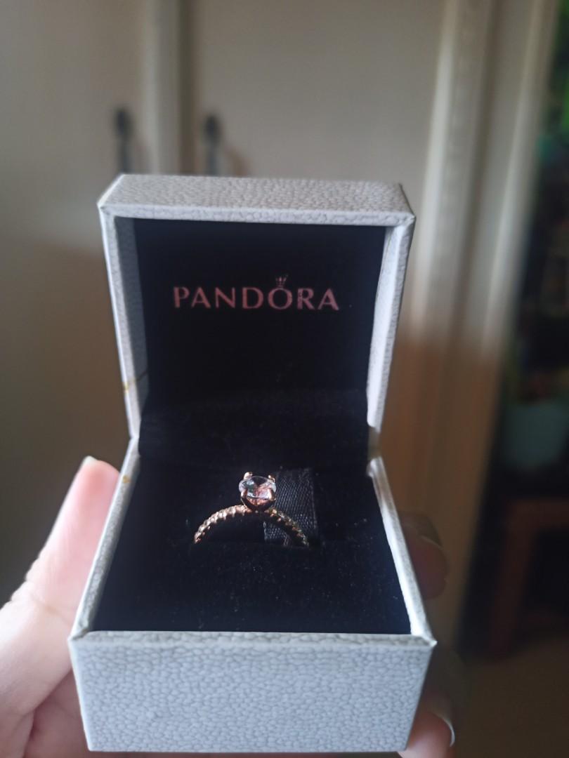 PANDORA ENGAGEMENT RING, Women's Fashion, Jewelry & Organizers, Rings ...