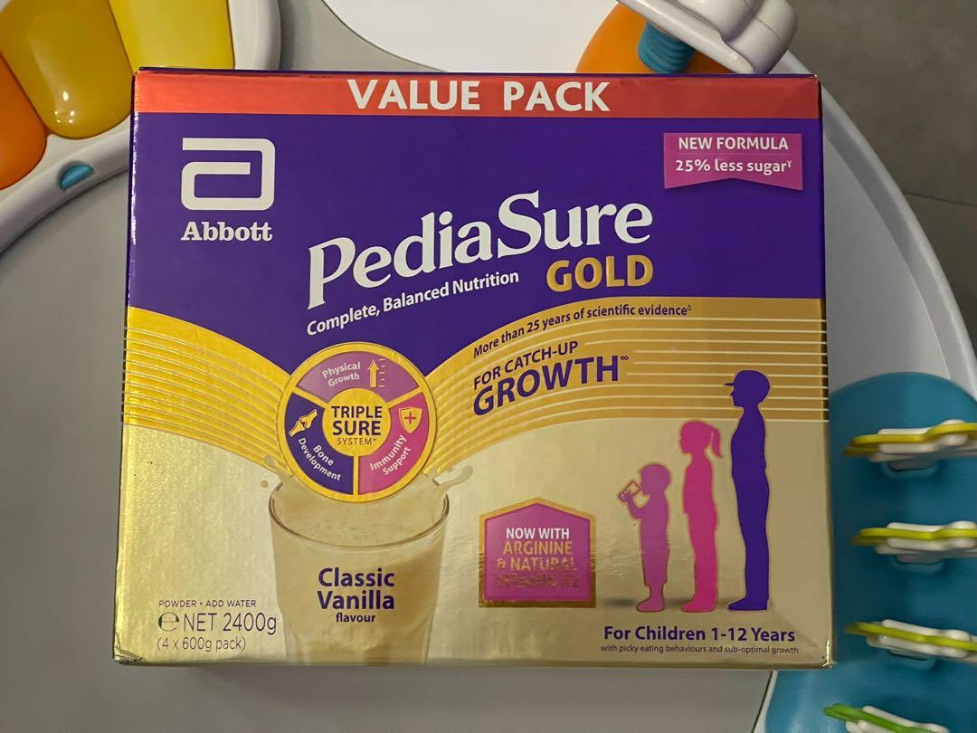 Pediasure Gold (4x 600g), Babies & Kids, Nursing & Feeding, Weaning ...