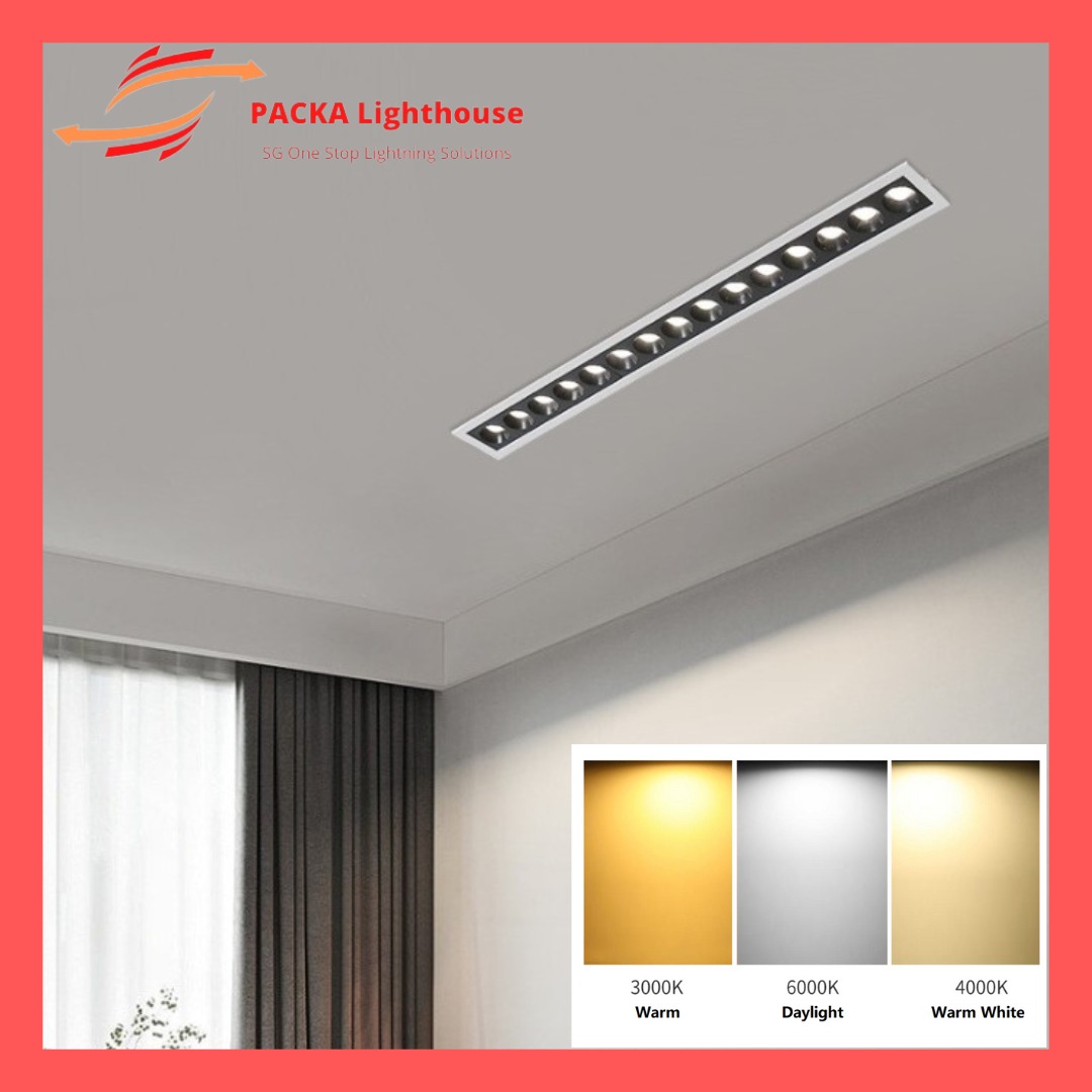 PLH Recessed Linear Spot Light Living Room Bedroom Modern Design 10W ...