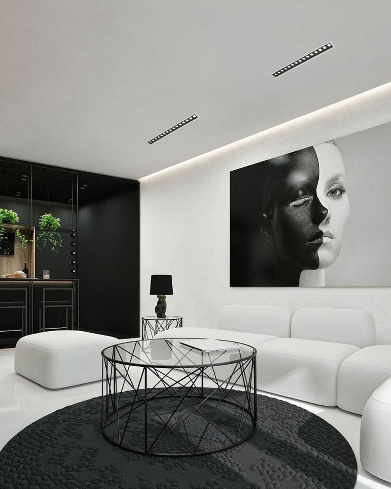 PLH Recessed Linear Spot Light Living Room Bedroom Modern Design 10W ...