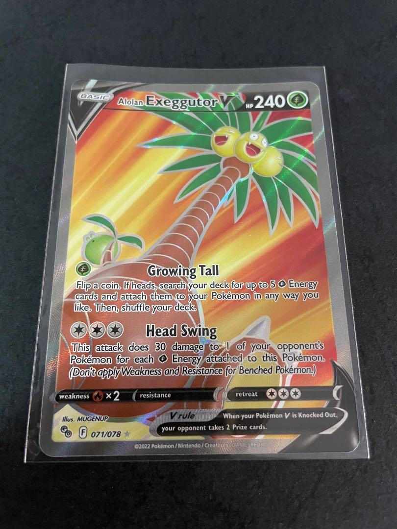 Pokemon Exeggutor V Full Art 071/078, Hobbies & Toys, Toys & Games on ...