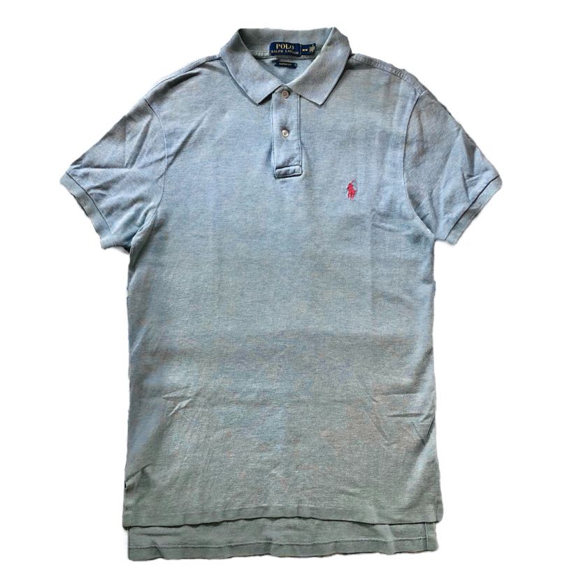 POLO RALPH LAUREN POLO SHIRT POWDER BLUE, Men's Fashion, Tops & Sets ...