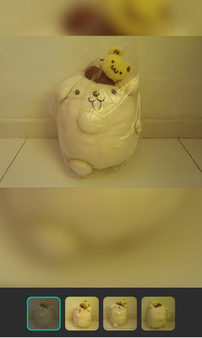 Pompompurin , Muffin , Powder , Custard , Bagel & Tart Plushy , Room ...
