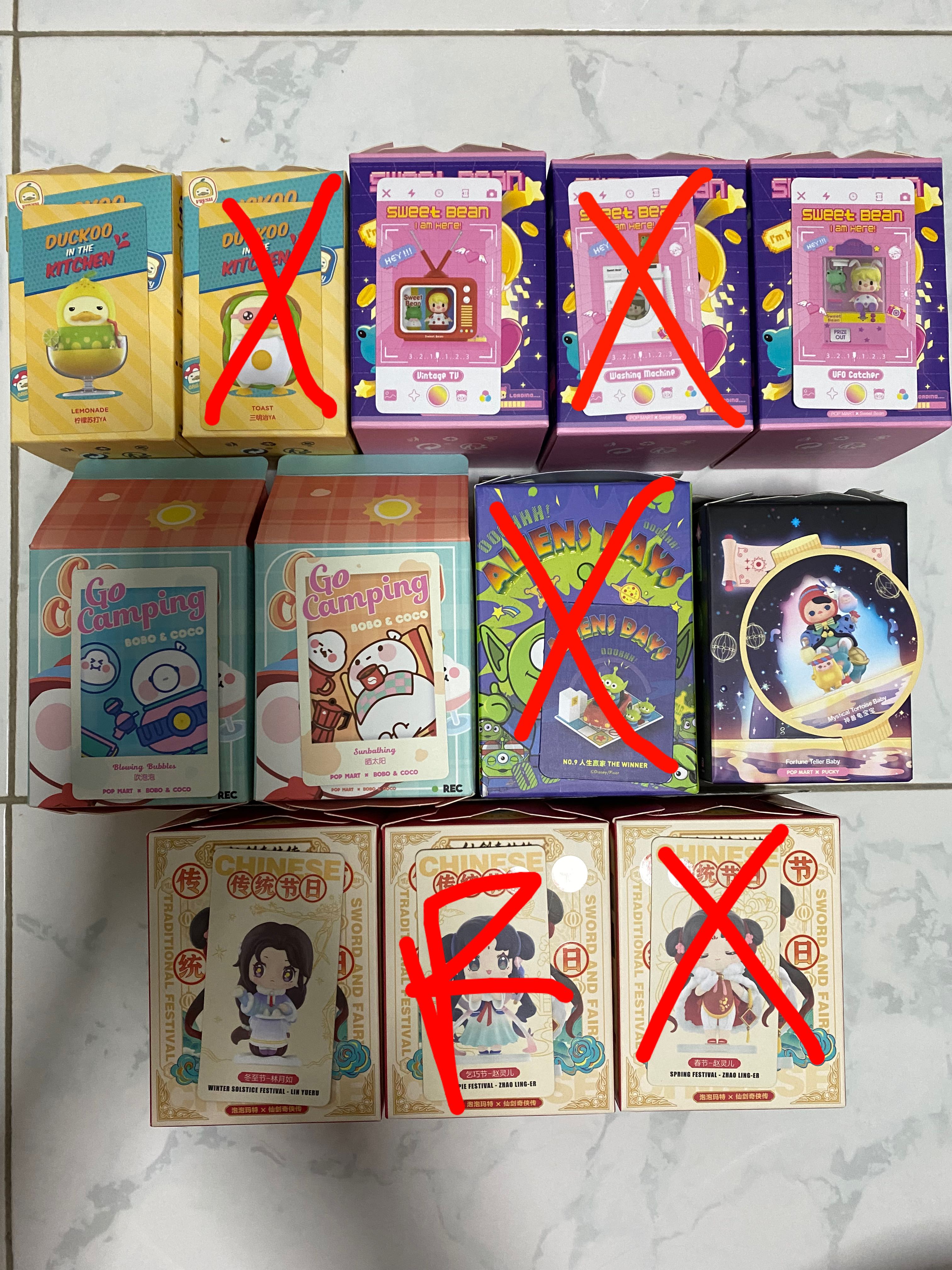 Popmart WTT/WTS Pucky / Duckoo / Sword and Fairy / Sweet Bean / Bobo ...