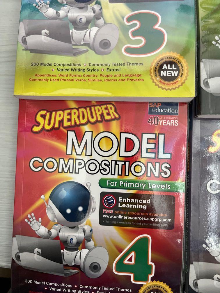Primary English Model Composition Books P3 - P6, Hobbies & Toys, Books ...