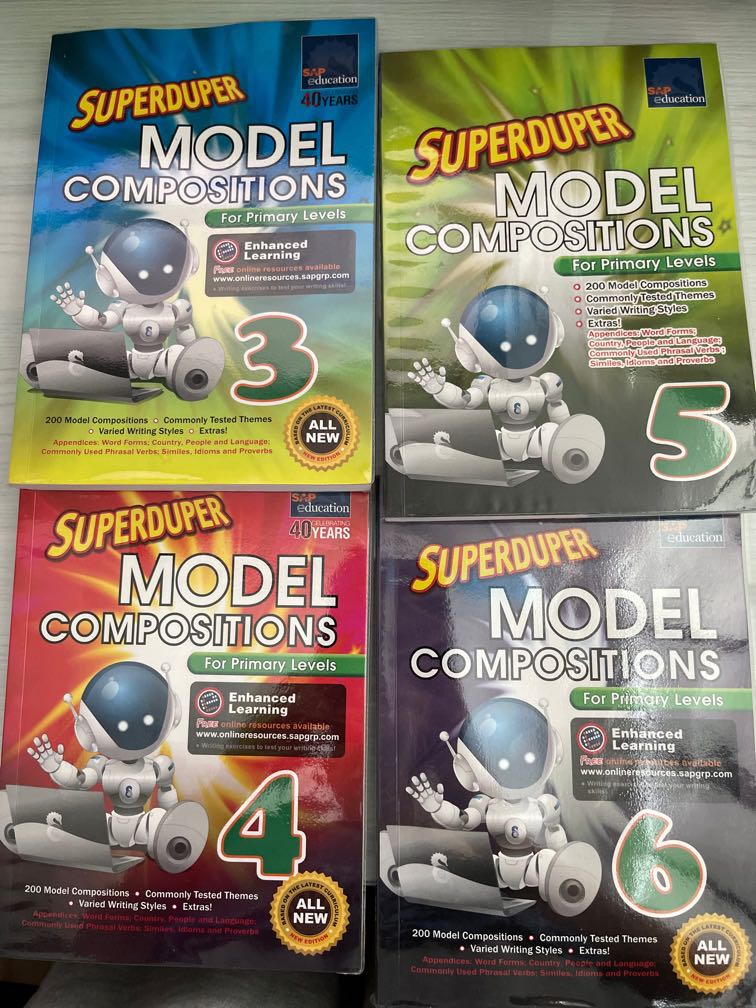 Primary English Model Composition Books P3 - P6, Hobbies & Toys, Books ...