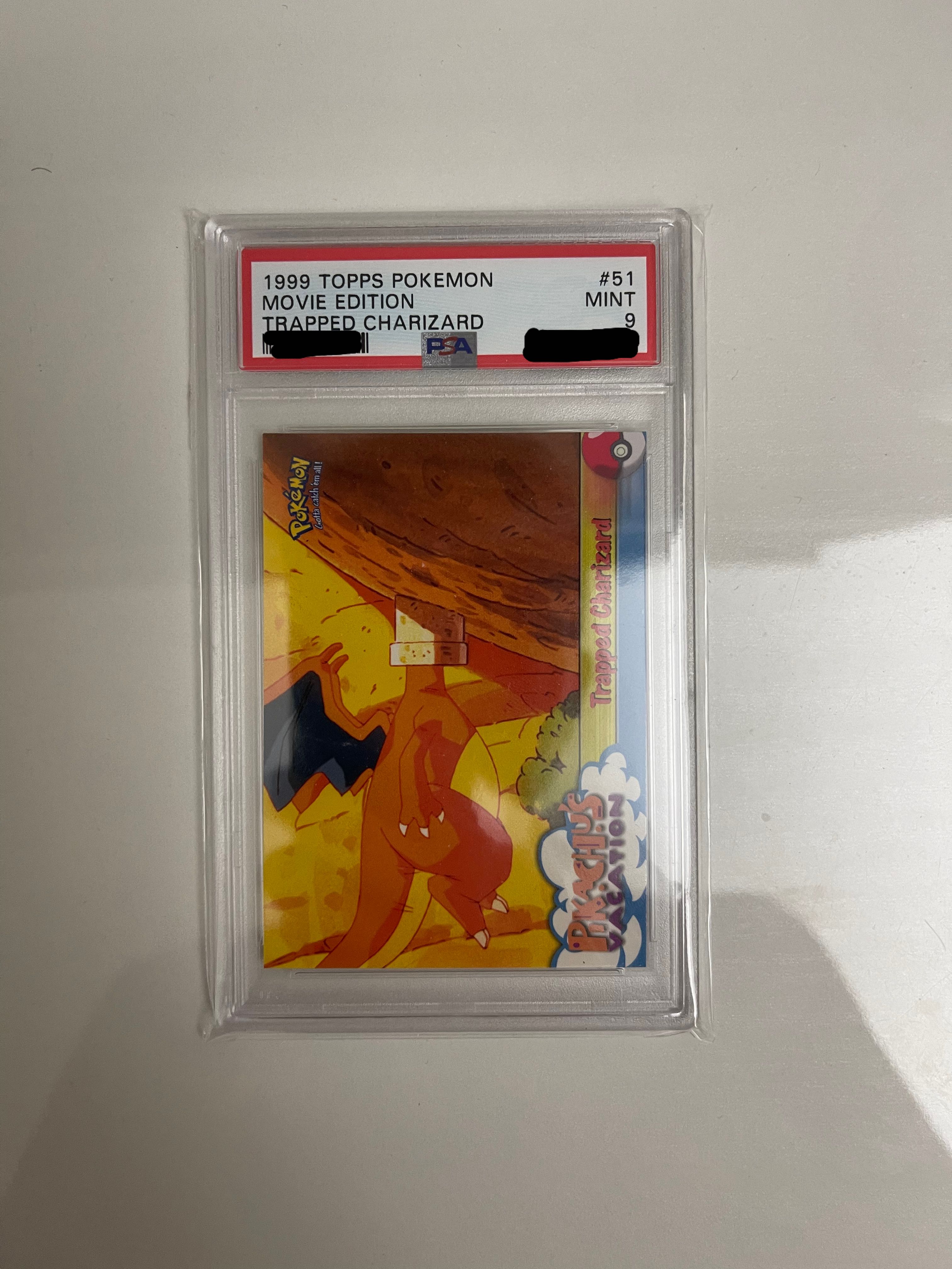 PSA 9 VINTAGE 1999 Topss Trapped Charizard, Hobbies & Toys, Toys ...
