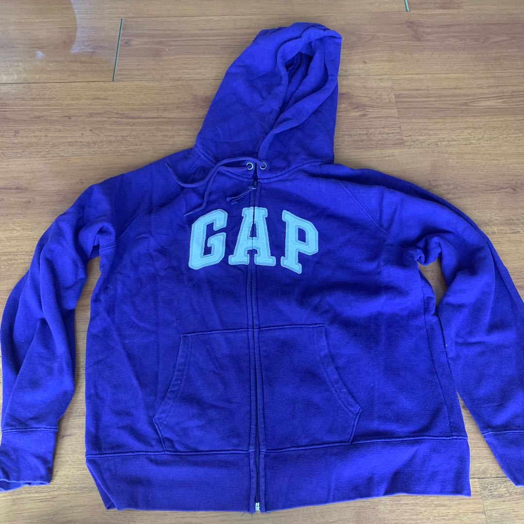 Purple GAP Jacket Hoodie, Men's Fashion, Coats, Jackets and Outerwear ...