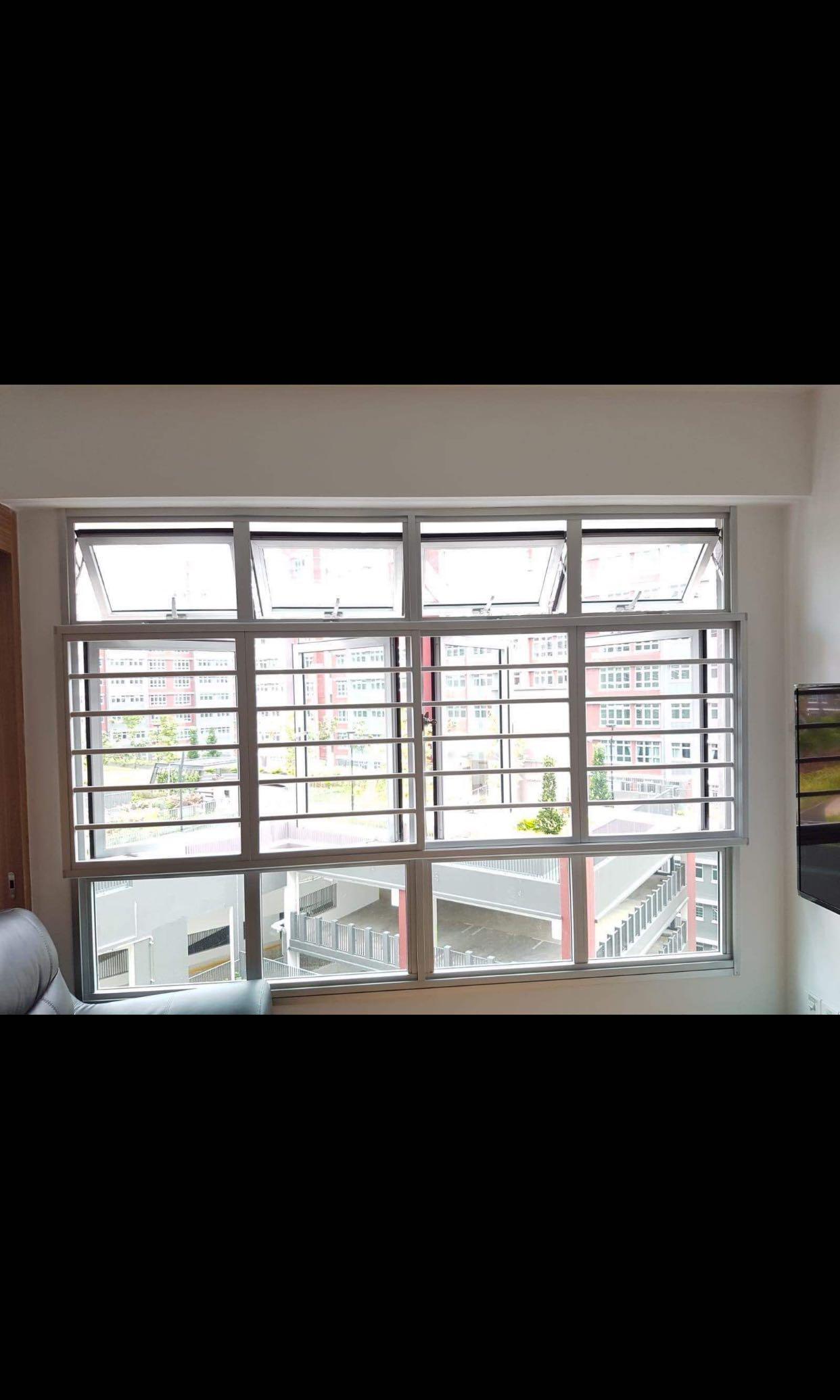 Aluminium Window Grill / Window Installation,Sliding,Casement,Window ...