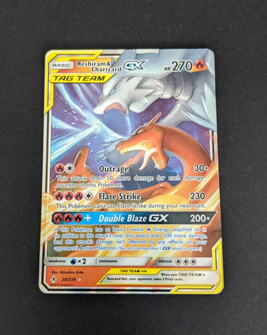 Reshiram & Charizard Tag Team GX Unbroken Bonds Pokemon Cards TCG ...