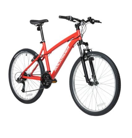 ROCKRIDER ST50 Mountain Bike 26" - Matte Red, Sports Equipment ...