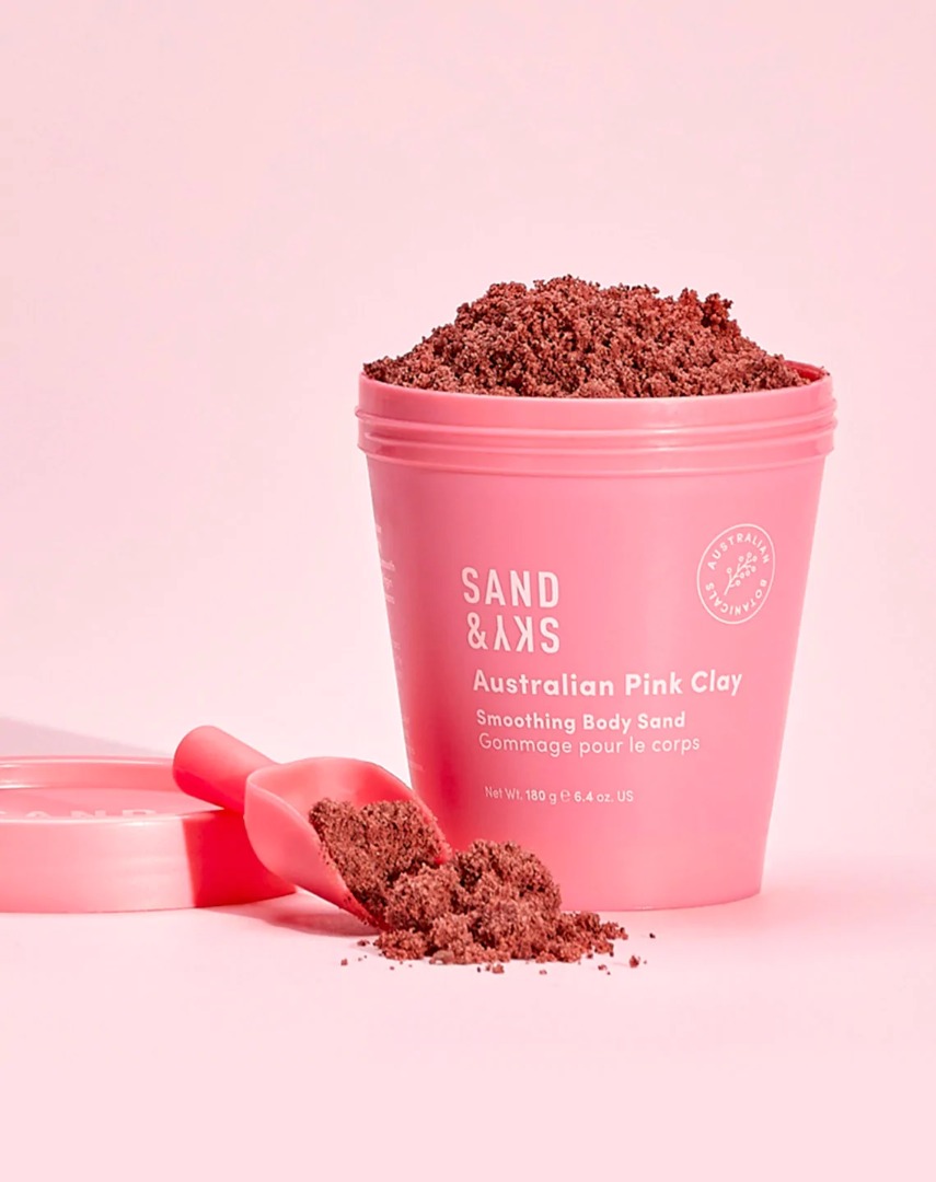 Sand And Sky Australian Pink Clay Smoothing Body Sand Exfoliator Scrub