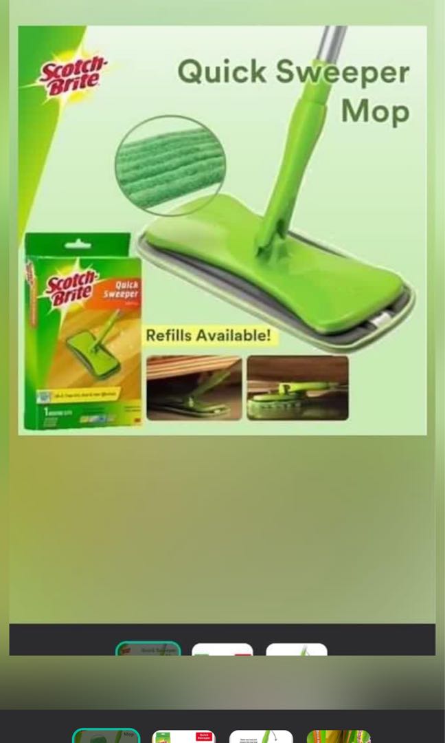 Scotch Brite Quick Sweeper Mop , Furniture & Home Living, Cleaning ...