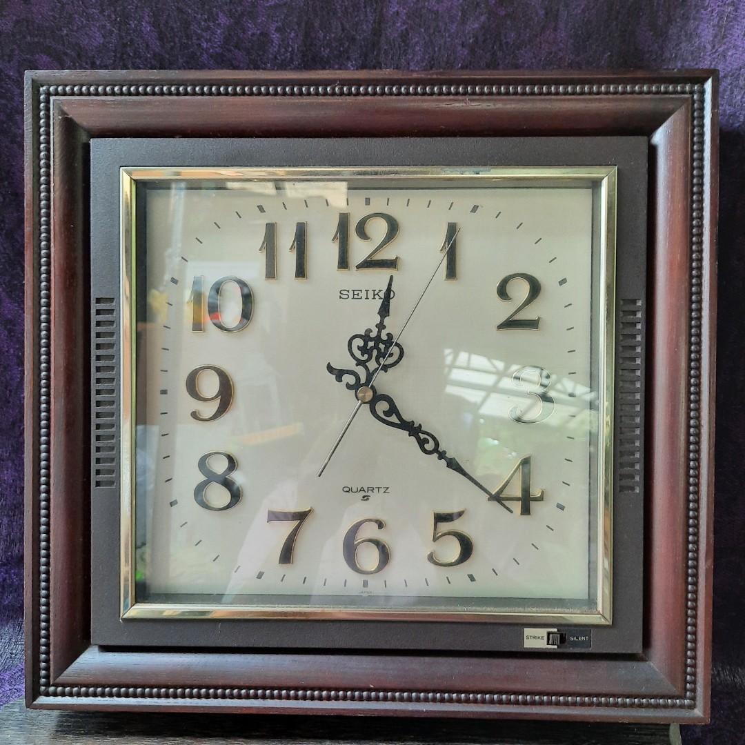 SEIKO wall clock, Furniture & Home Living, Home Decor, Clocks on Carousell