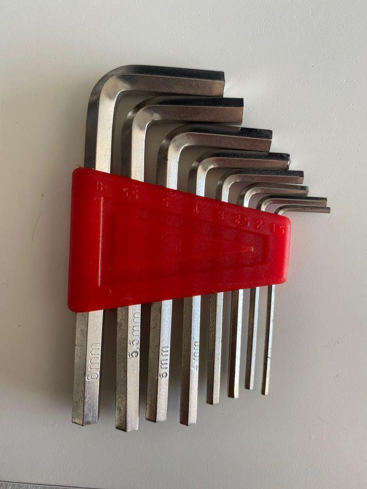 Set of hex keys, Furniture & Home Living, Home Improvement ...