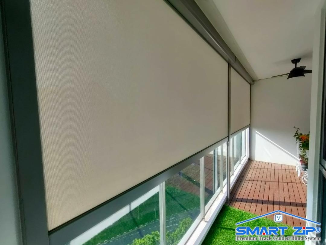 SMART ZIP TRACK Blinds Balcony Direct Factory SG Manufacturer ...