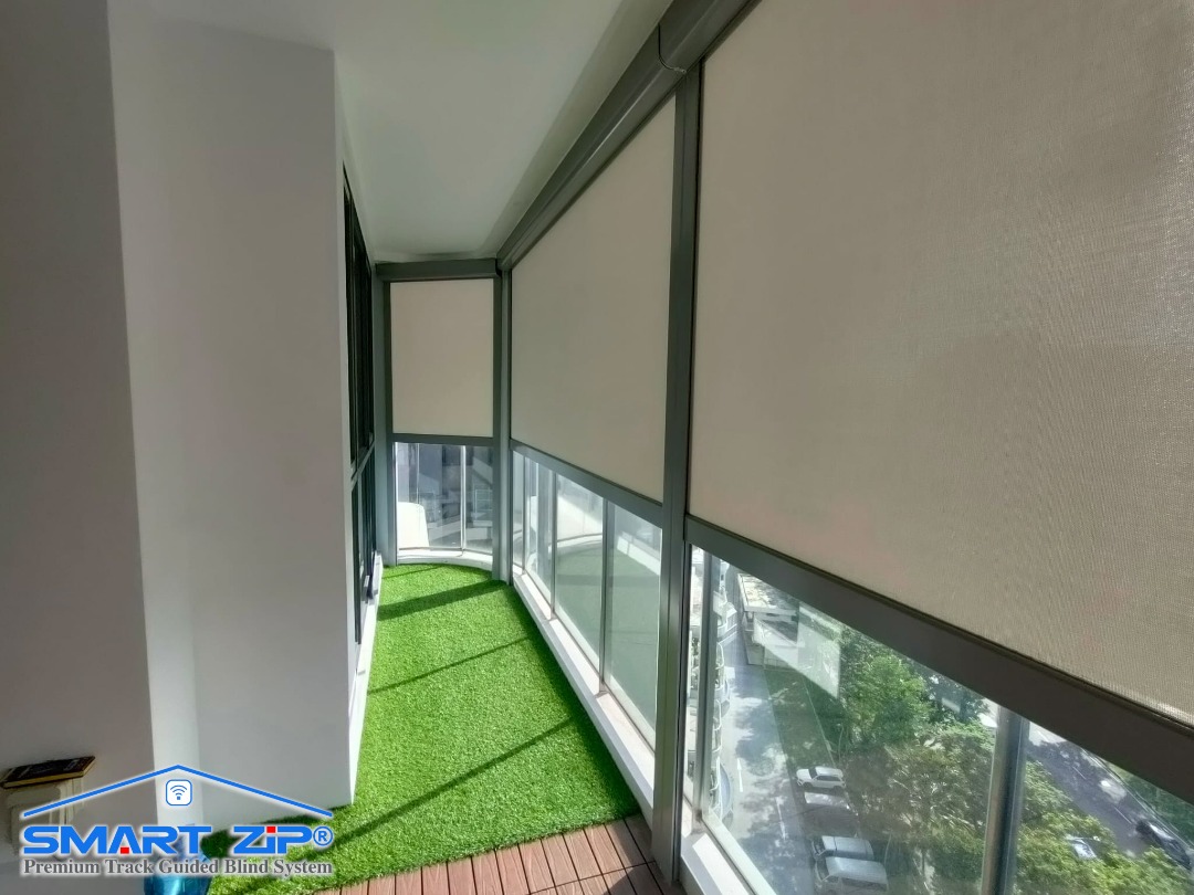 SMART ZIP TRACK Blinds Balcony Direct Factory SG Manufacturer ...