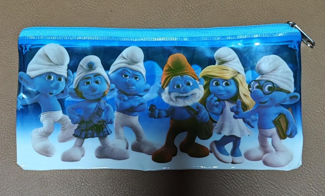 NEGOTIABLE Smurfs Waterproof Pencil Case, Hobbies & Toys, Stationary ...