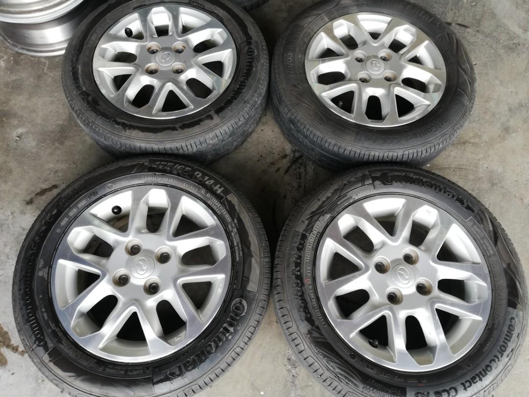 Sport rim viva axia bezza myvi 14 inch, Auto Accessories on Carousell