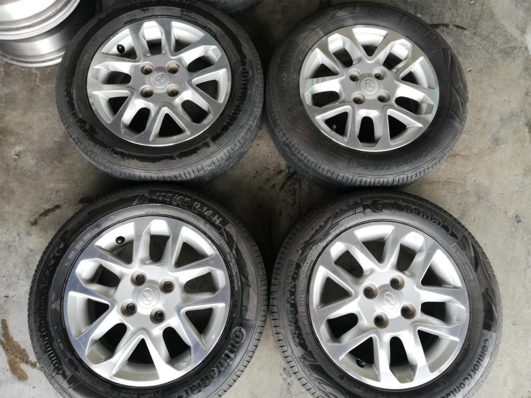 Sport rim viva axia bezza myvi 14 inch, Auto Accessories on Carousell