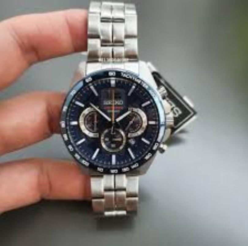 *SUPER RARE* Seiko Tachymeter Chronograph Analog Men's Stainless Steel ...