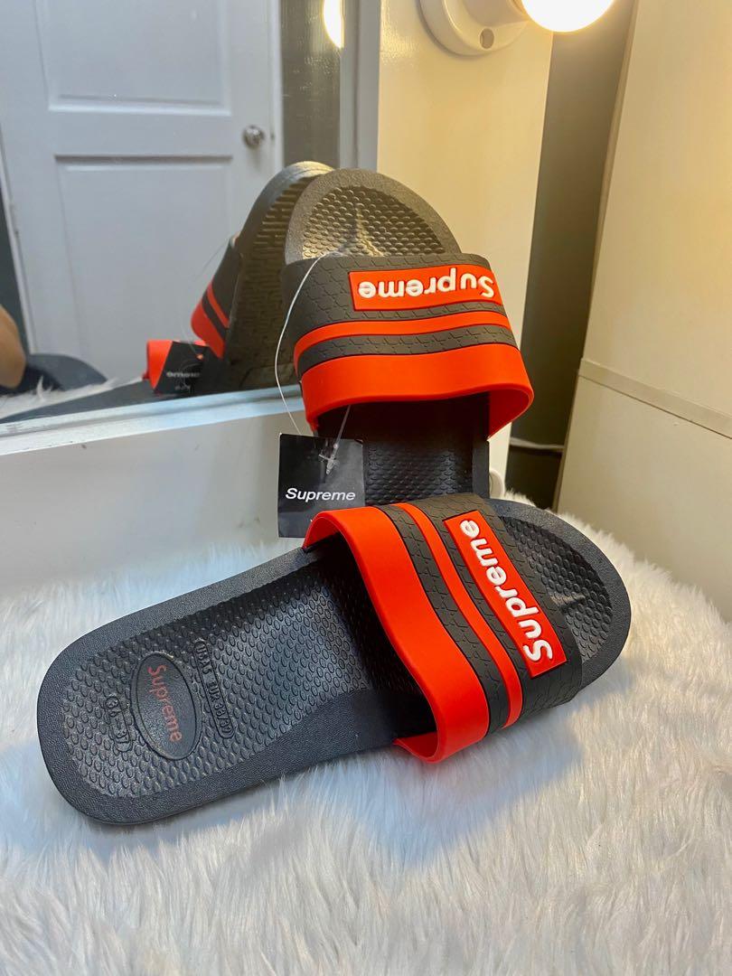 Supreme slippers, Men's Fashion, Footwear, Slippers & Slides on Carousell