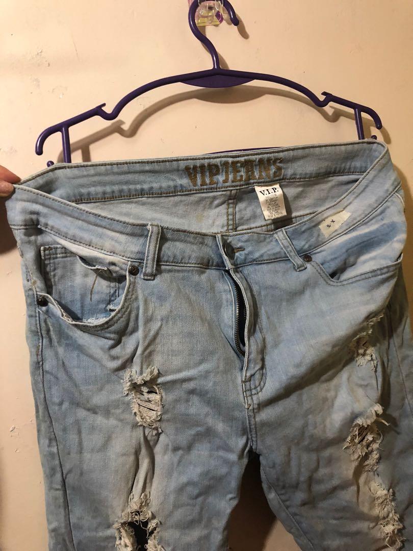 Tattered Jeans, Women's Fashion, Bottoms, Jeans on Carousell