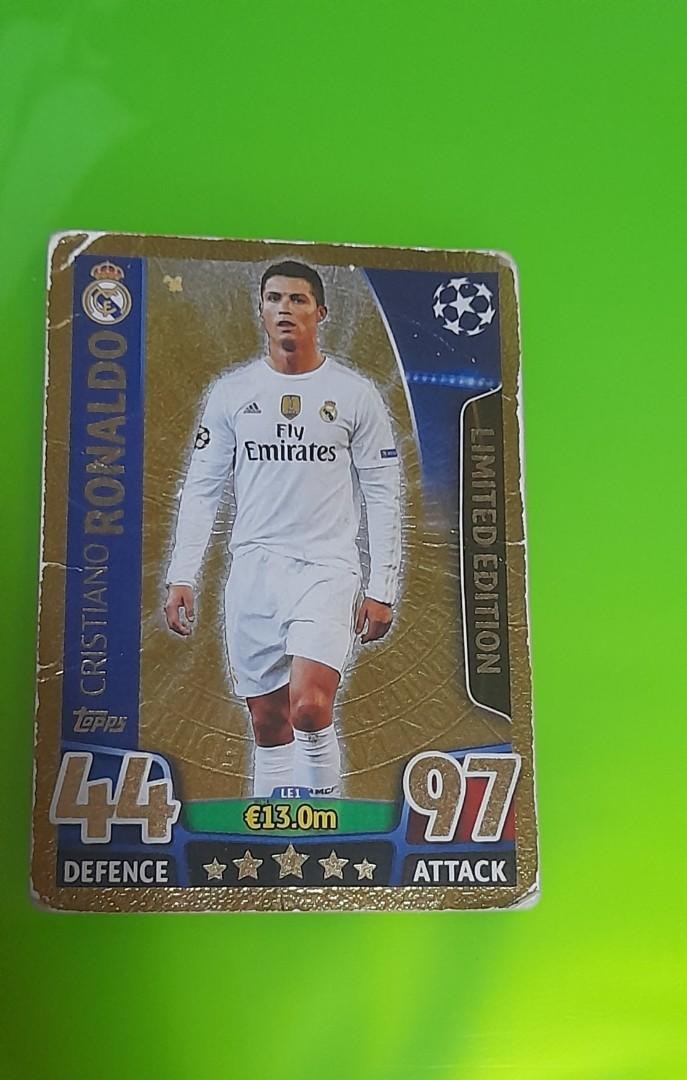 TOPPS Match Attax 2016 | Limited Edition Cristiano Ronaldo, Hobbies ...