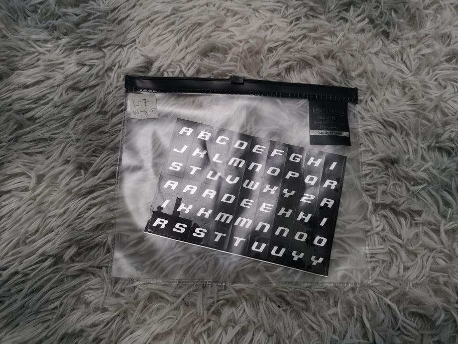 Transparent Zip Lock Pouch Bag with Sticker, Hobbies & Toys, Stationary ...