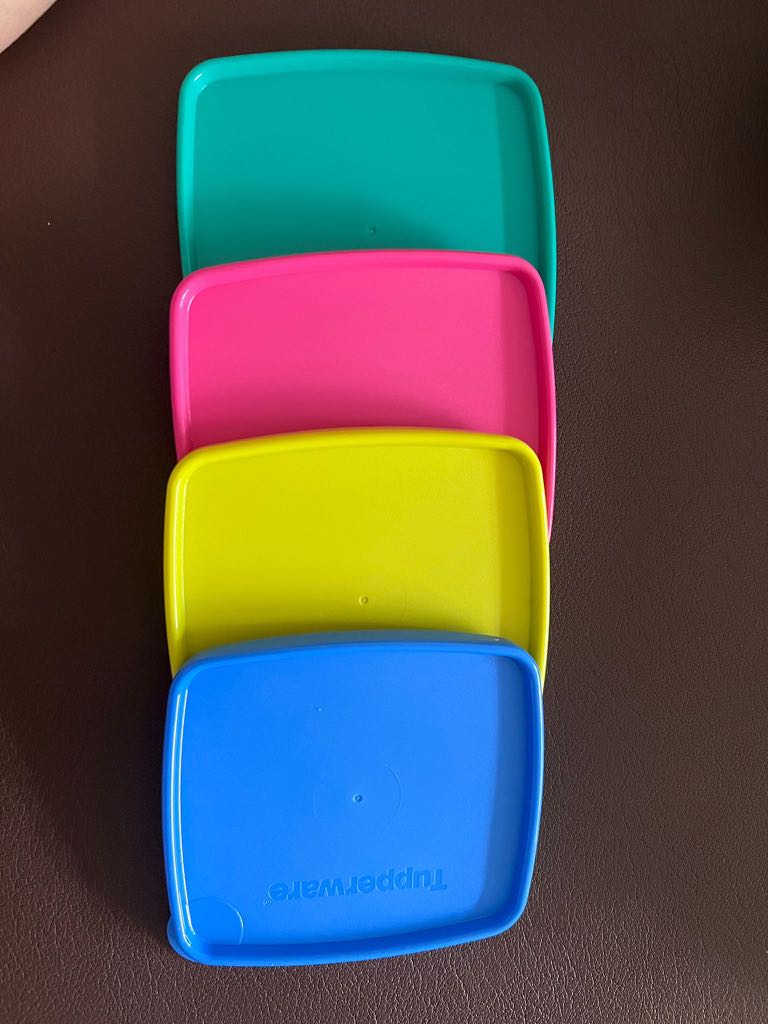 Tupperware Square Box (400ml), Furniture & Home Living, Kitchenware ...