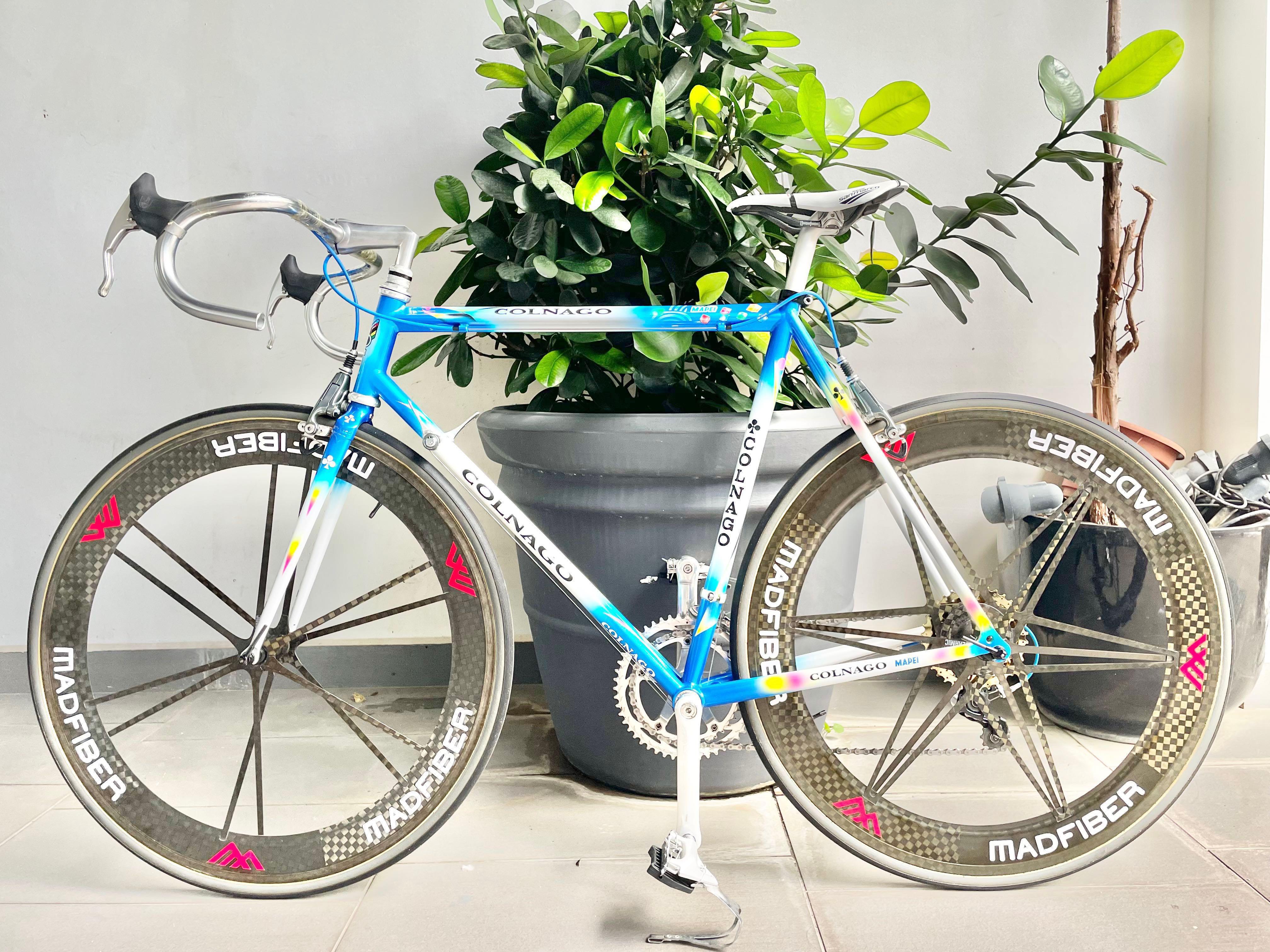 Very rare vintage Colnago Bititan Titanio 53cm (Titanium welded tubes w ...
