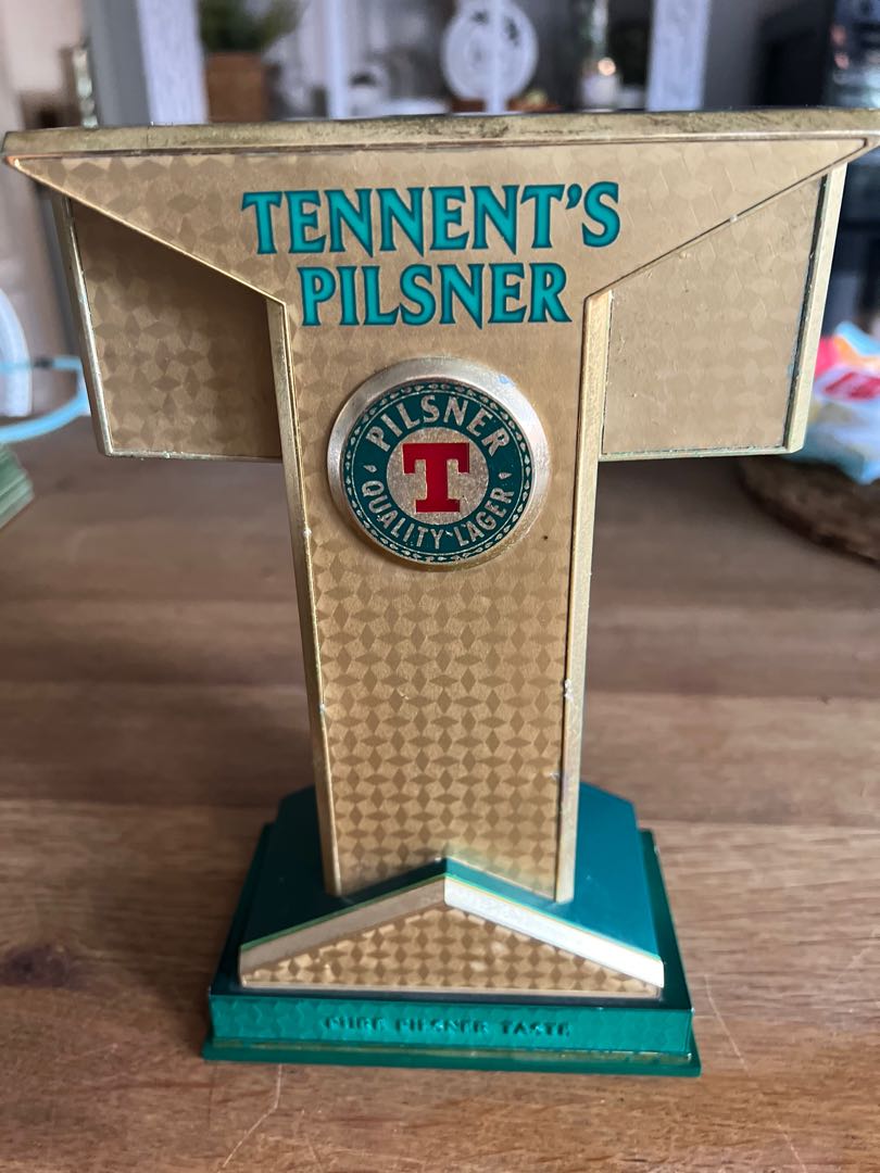 Vintage beer, wine, cider, whisky - signage / taps - Tennents Pilsner ...