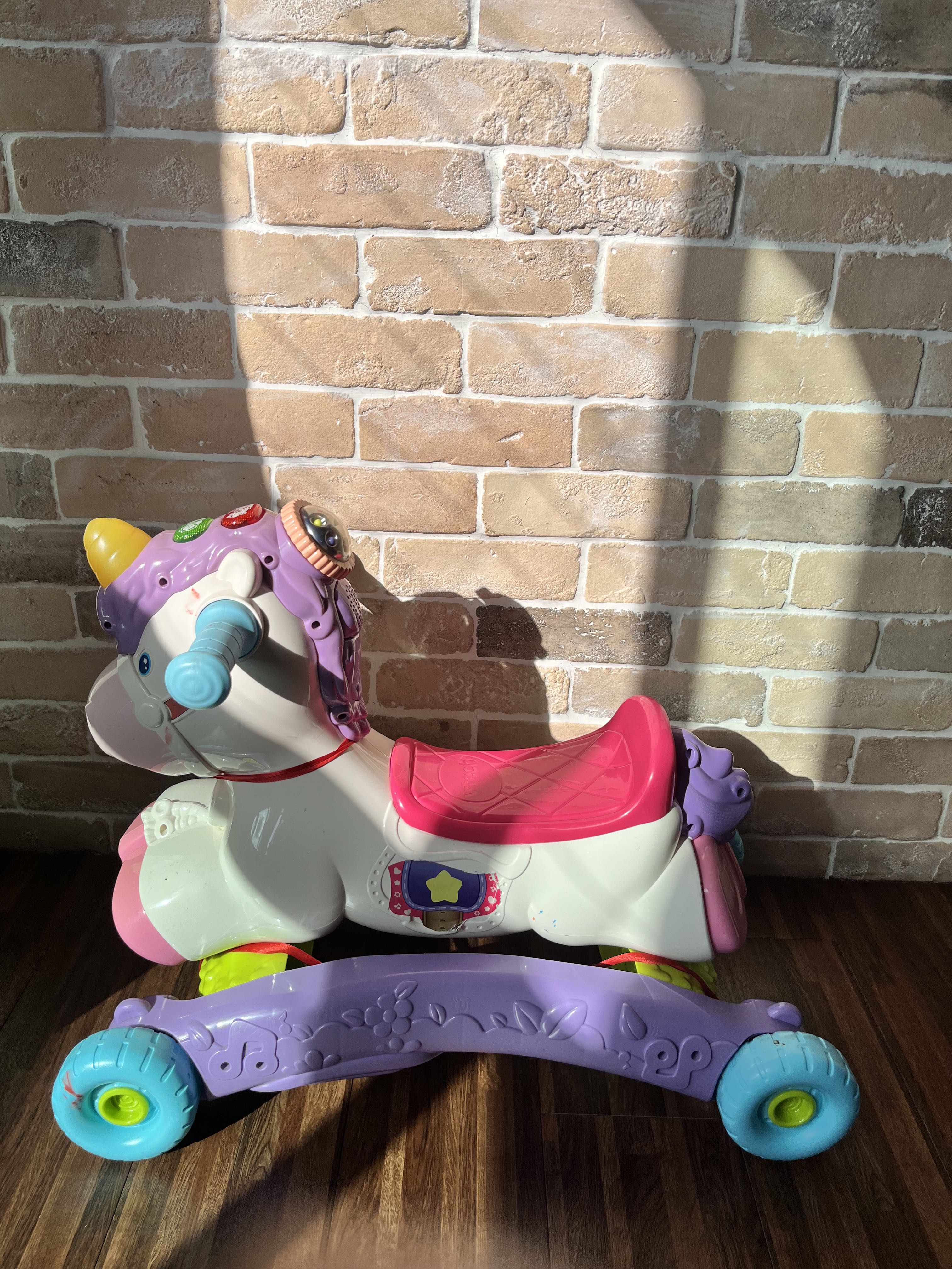 Vtech rock and ride unicorn, Babies & Kids, Infant Playtime on Carousell