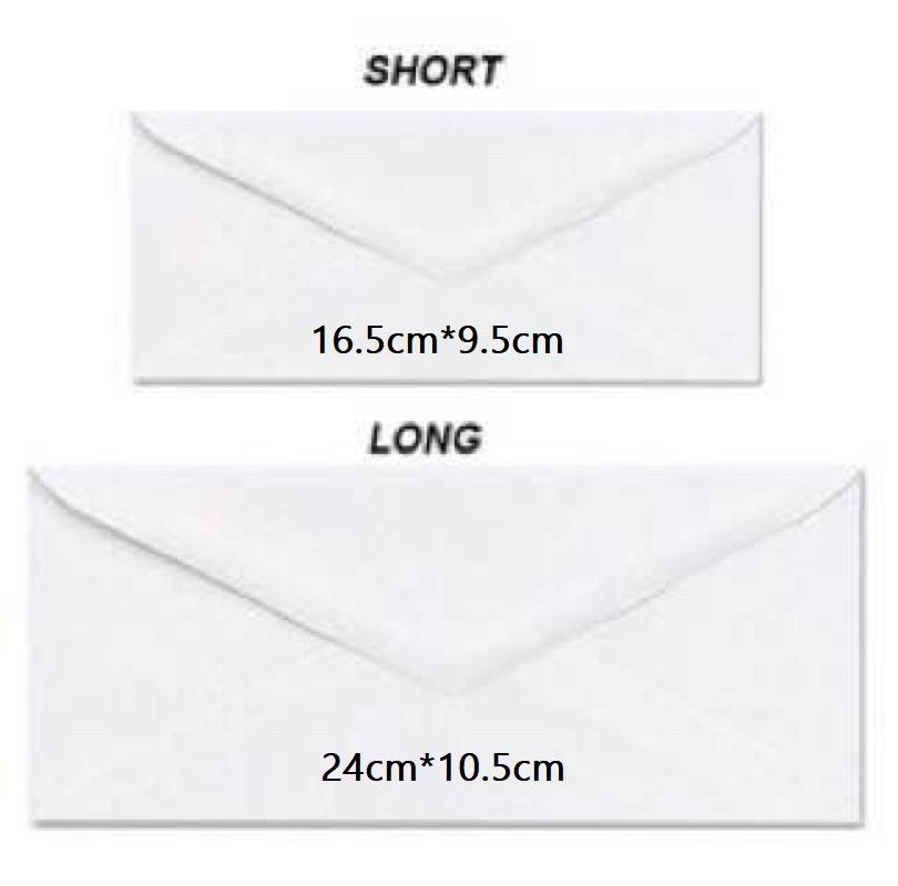 White Mail Envelope Long/Short, Hobbies & Toys, Stationary & Craft ...