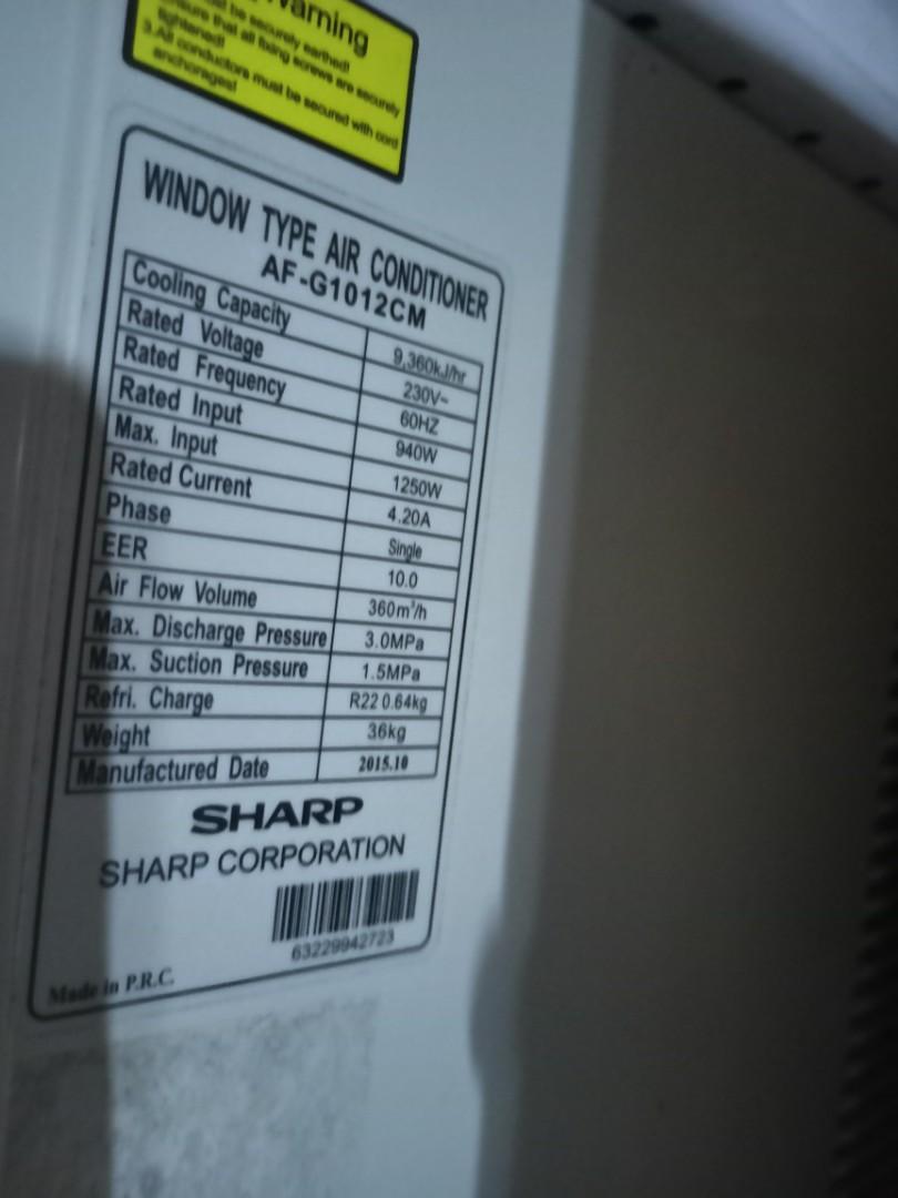 Window type aircon, TV & Home Appliances, Air Conditioning and Heating ...