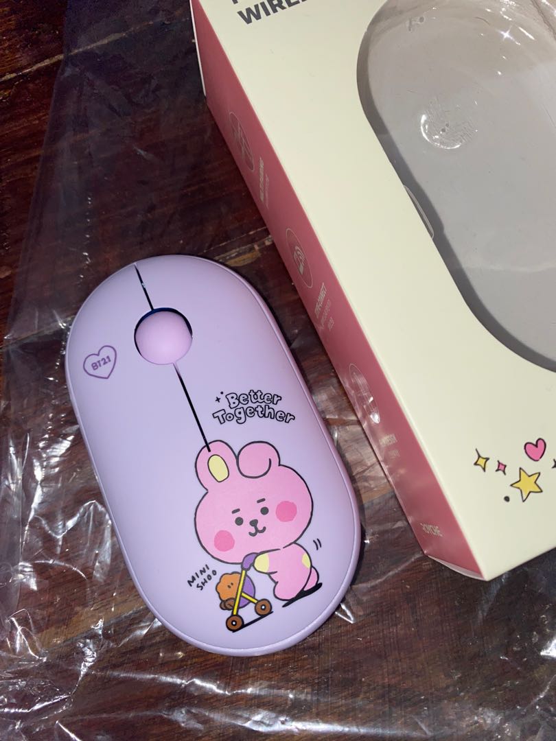 WIRELESS/BLUETOOTH MOUSE BT21 COOKY/SHOOKY DESIGN, Computers & Tech ...