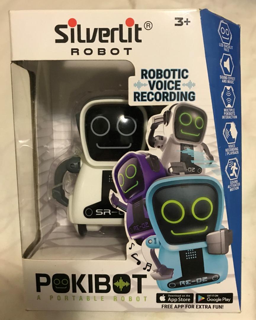 100% new MyFirst Interactive Robot Pokibot (White), 興趣及遊戲, 玩具 & 遊戲類 ...