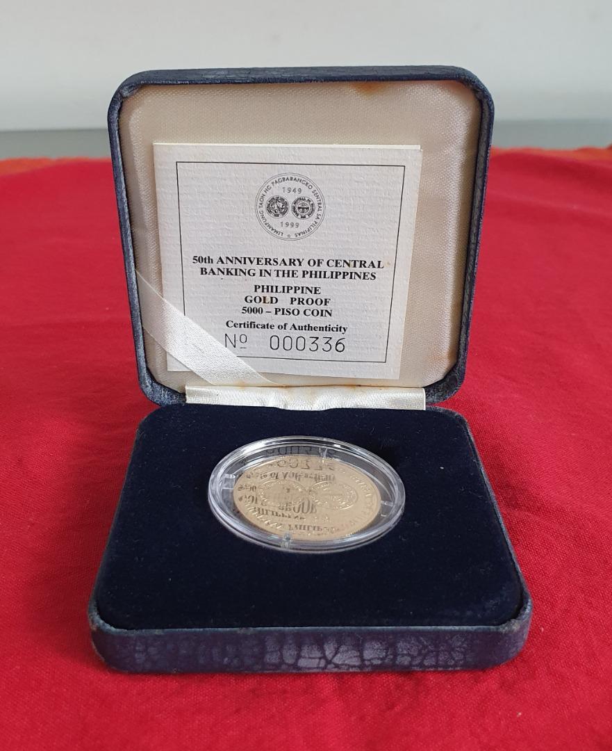 1999 BSP P5000 Gold Coin, Hobbies & Toys, Memorabilia & Collectibles ...