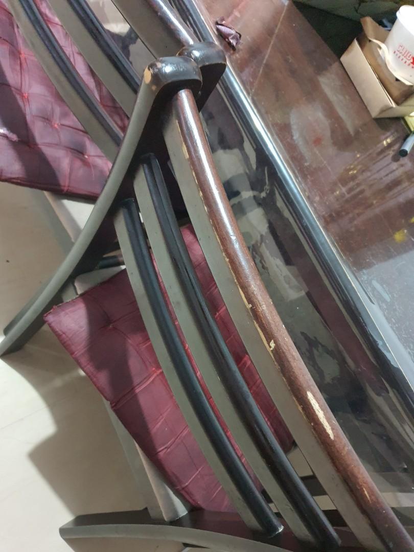 4 seater DINING SET with free cleopatra and dish rack, Furniture & Home ...